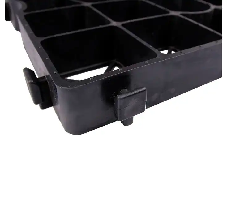 Polska kratka trawnikowa, parkingowa IG40 Czarna, bardzo wytrzymała - Rolmarket